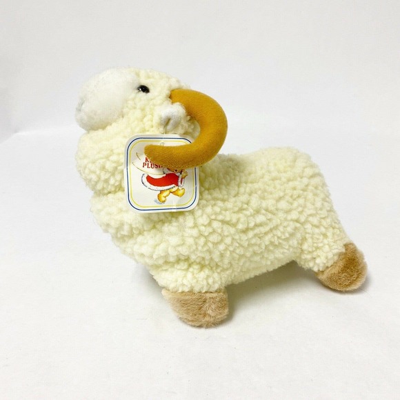 King Plush | Toys | Vintage Royal King Plush Ram Sheep Curly Stuffed ...